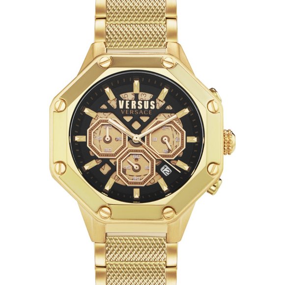 Versace | Accessories | Versace Versus Mens Gold 45mm Watch | Poshmark